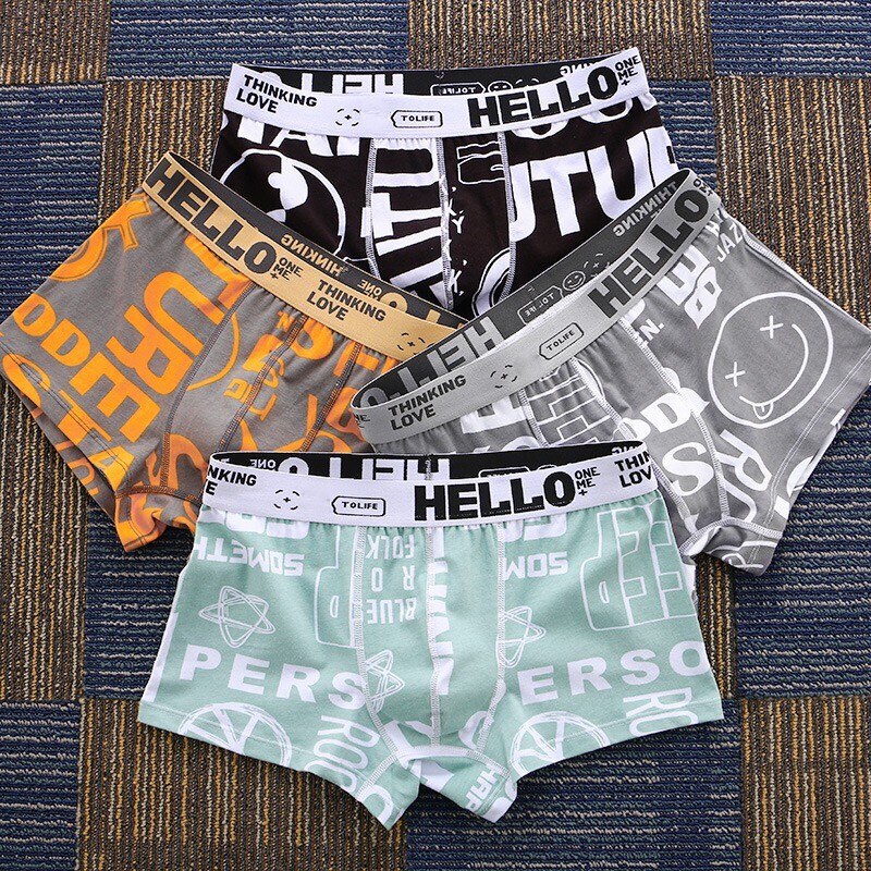 HELLO™ Print - Men's Underwear (4 Pack)